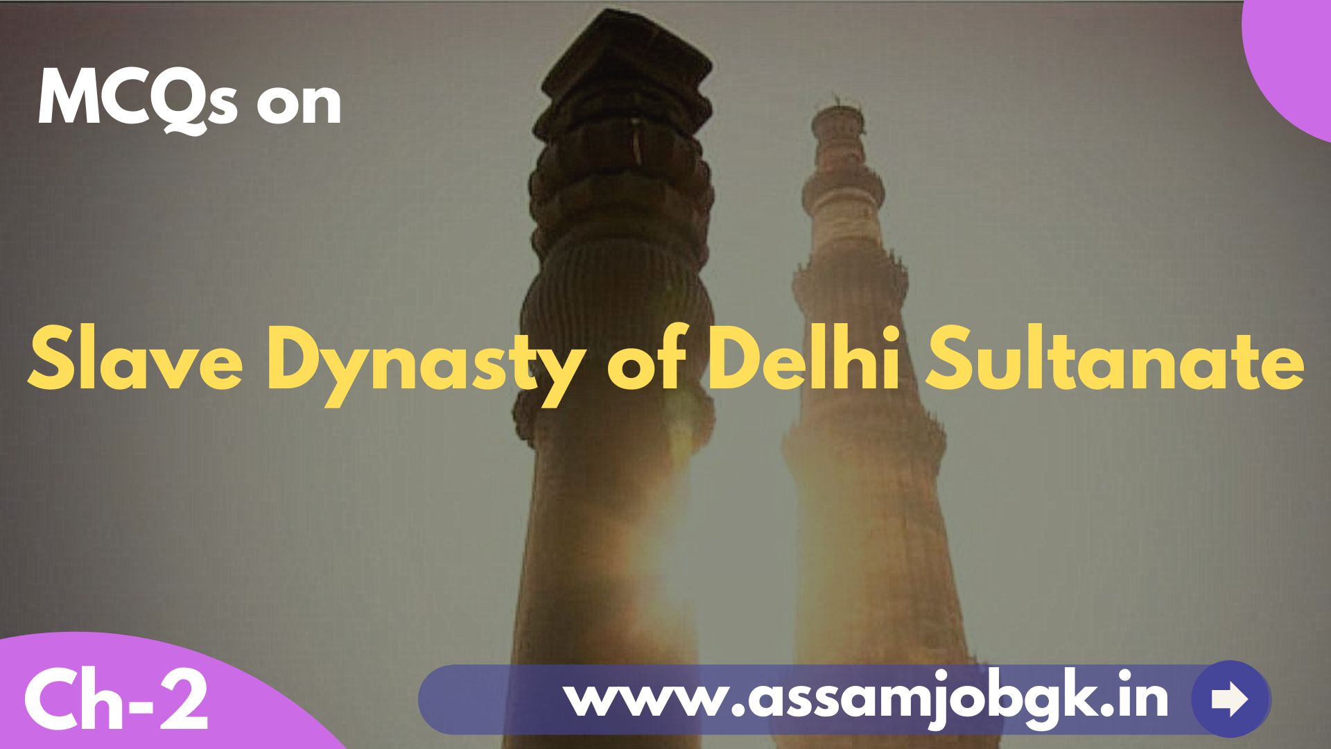 MCQ On Slave Dynasty Of Delhi Sultanate