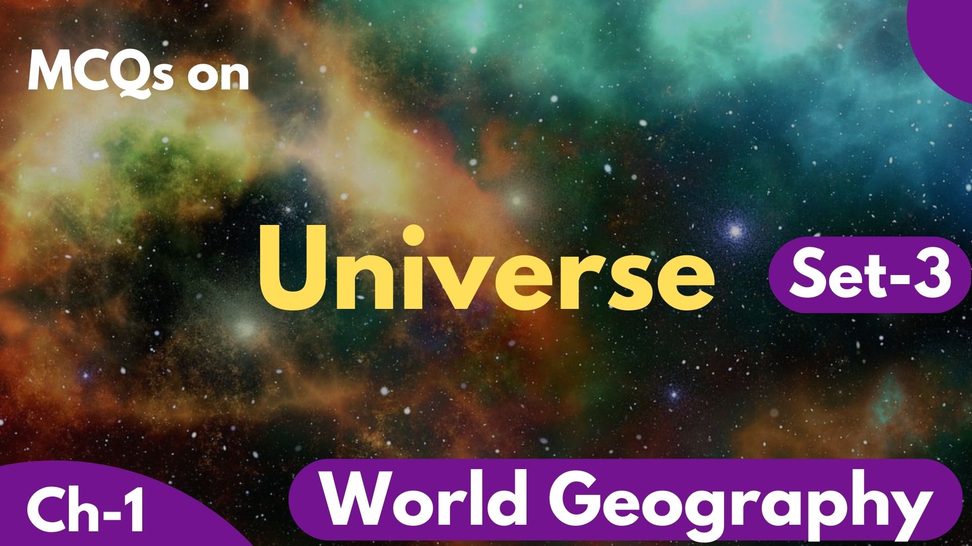 MCQ On Universe (Set-3)