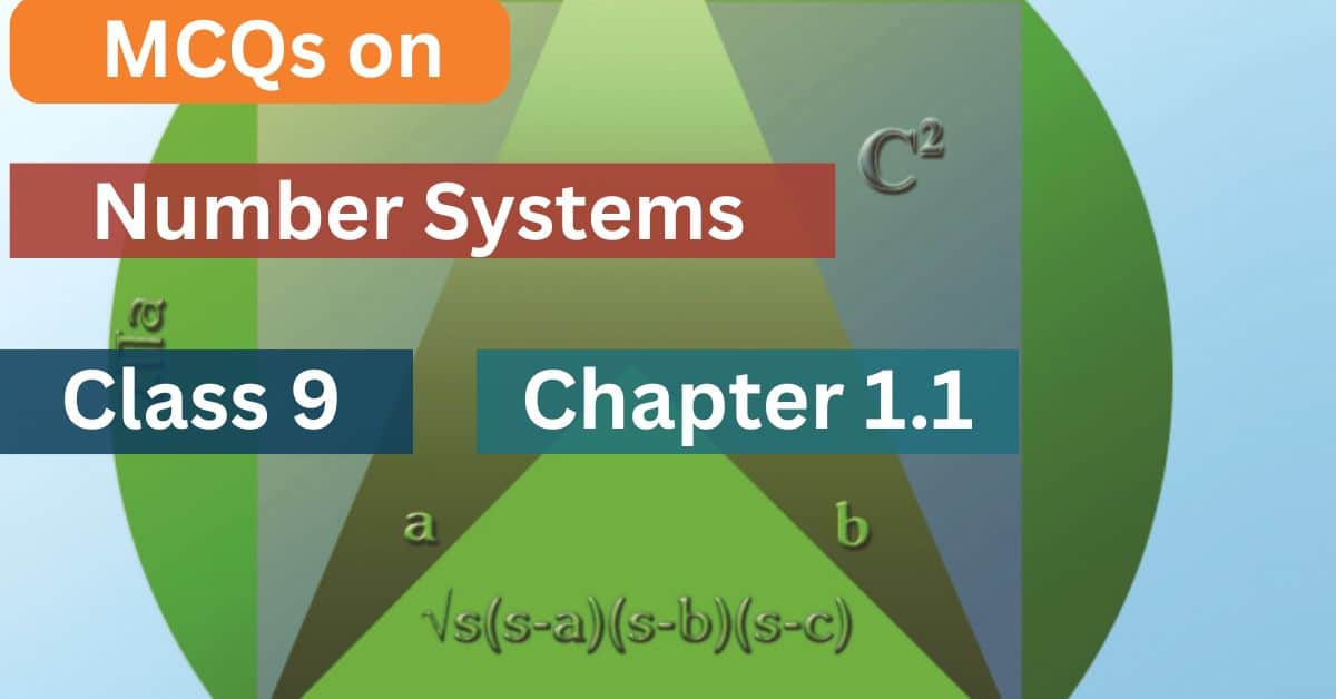 Important MCQs From Class 9 Maths Chapter 1.1-Number Systems