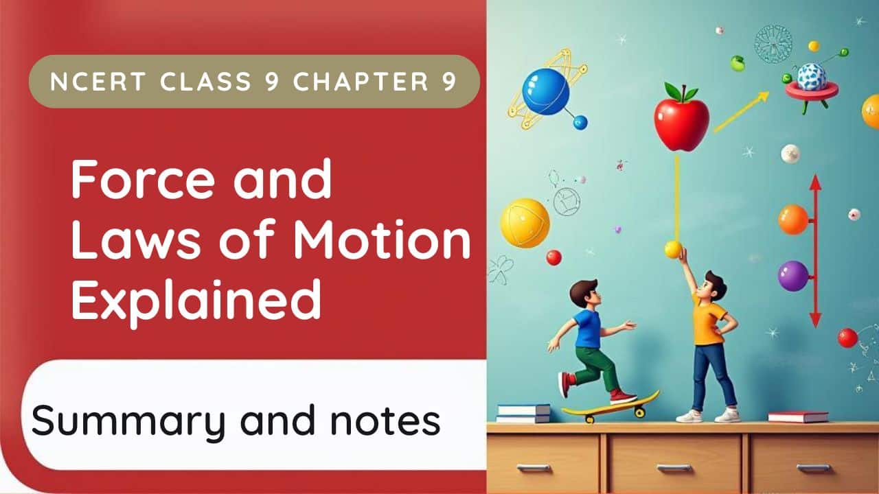 Force And Laws Of Motion : Class 9 Chapter 9 Summary & Notes